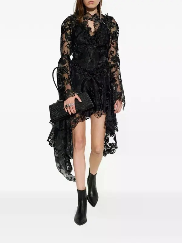 Alexander McQueen Ruffled Asymmetric Dress