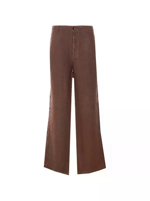 TRUE AVENUE Erica Wide-leg Trousers - Brown