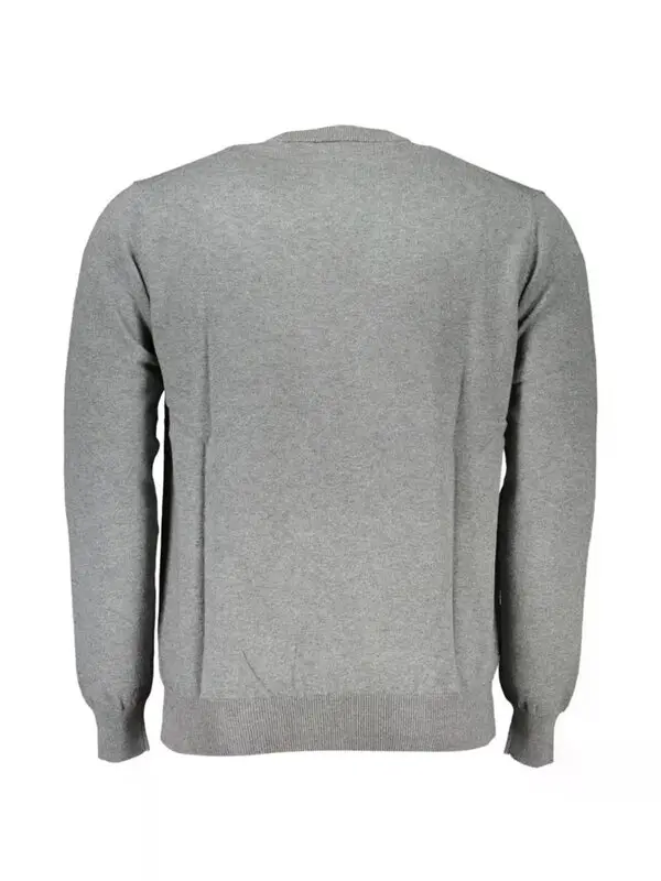 HARMONT & BLAINE Crew-neck Cotton Sweater - Grey