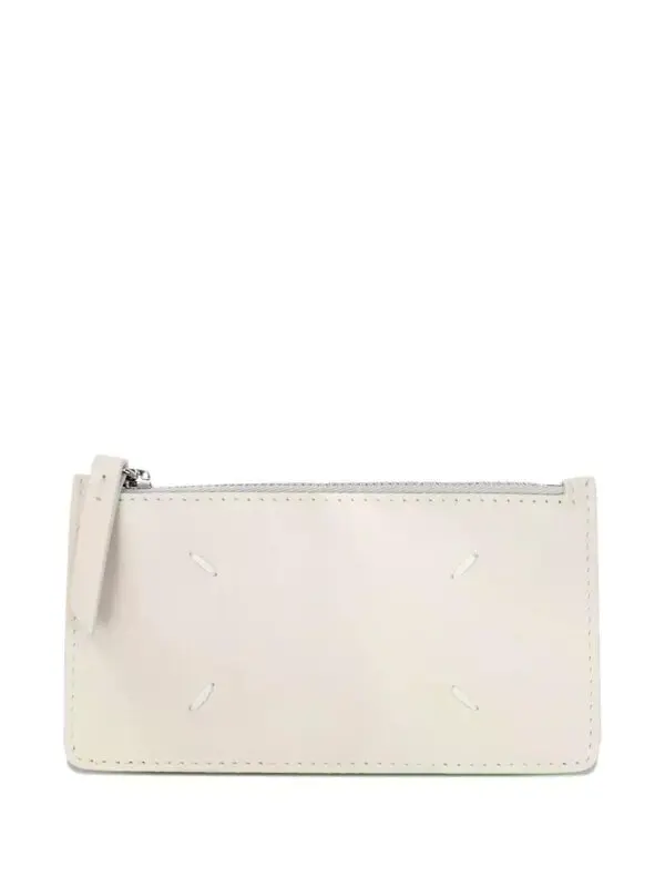 MAISON MARGIELA Four-stitch Logo Leather Wallet - Neutrals