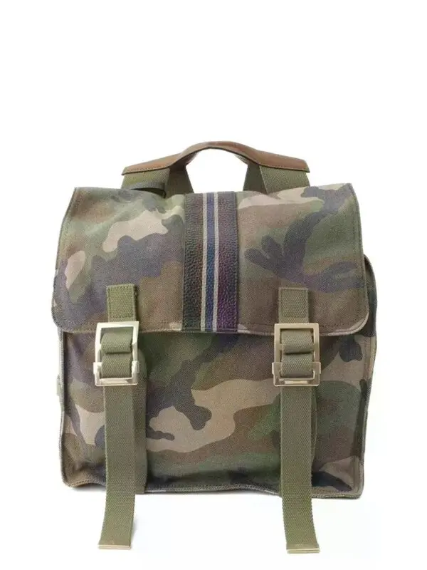 Valentino Garavani Camouflage Print Backpack - Green