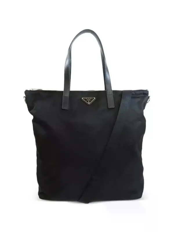Prada Logo-triangle Tote Bag