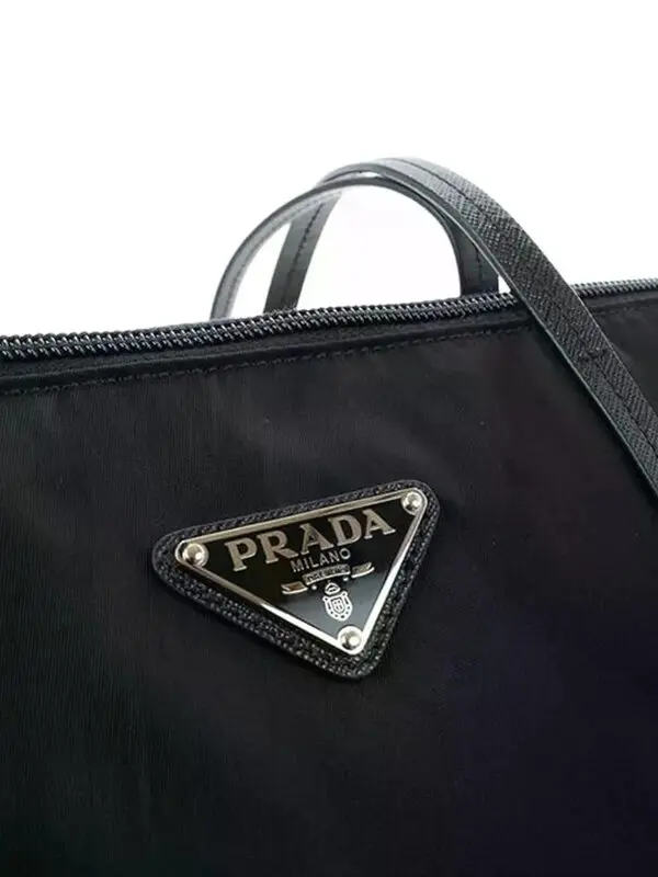 Prada Logo-triangle Tote Bag
