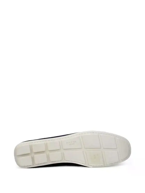 Prada Lace-up Suede Boat Shoes