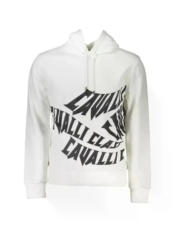 Roberto Cavalli Logo-print Hoodie - White