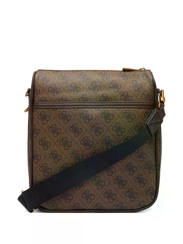 Guess Milano Monogram Messenger Bag - Brown