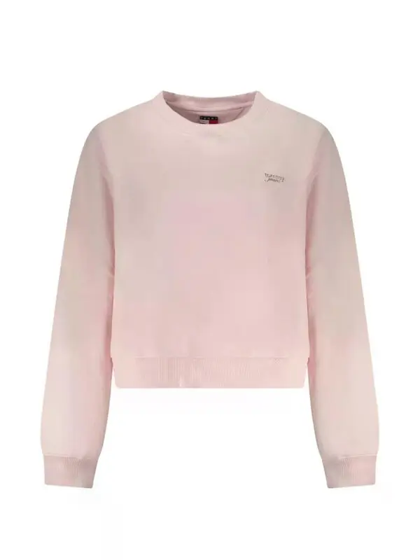 Tommy Hilfiger Logo-embroidered Cotton Sweatshirt - Pink