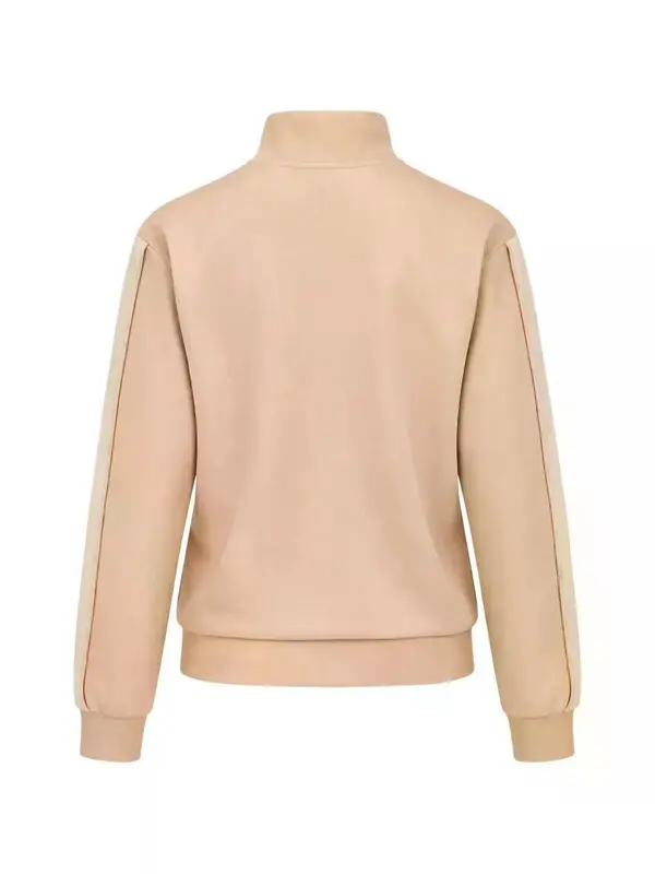 Guess Stripe-detail Zip-up Sweatshirt - Neutrals