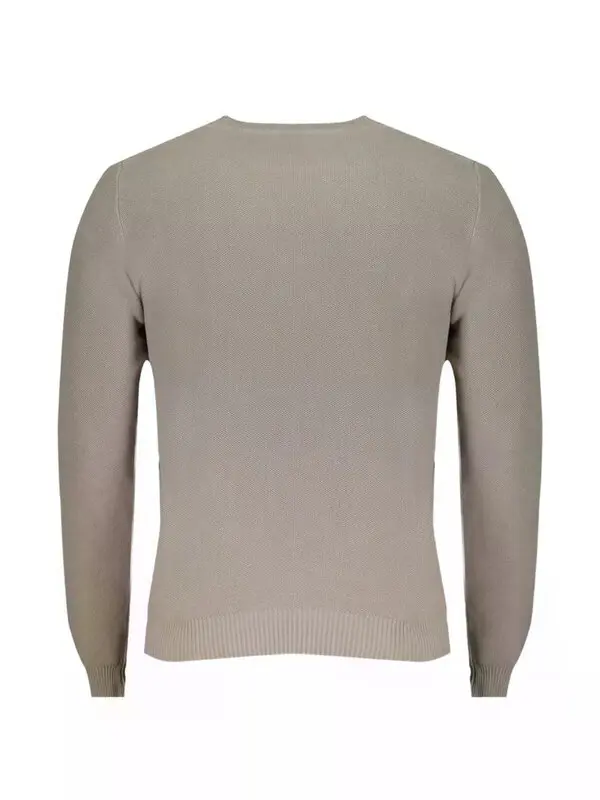 NORTH SAILS Textured-knit Cotton Crew-neck Sweater - Grey