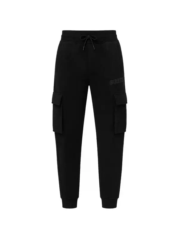 Guess Cargo-pocket Track Pants - Black