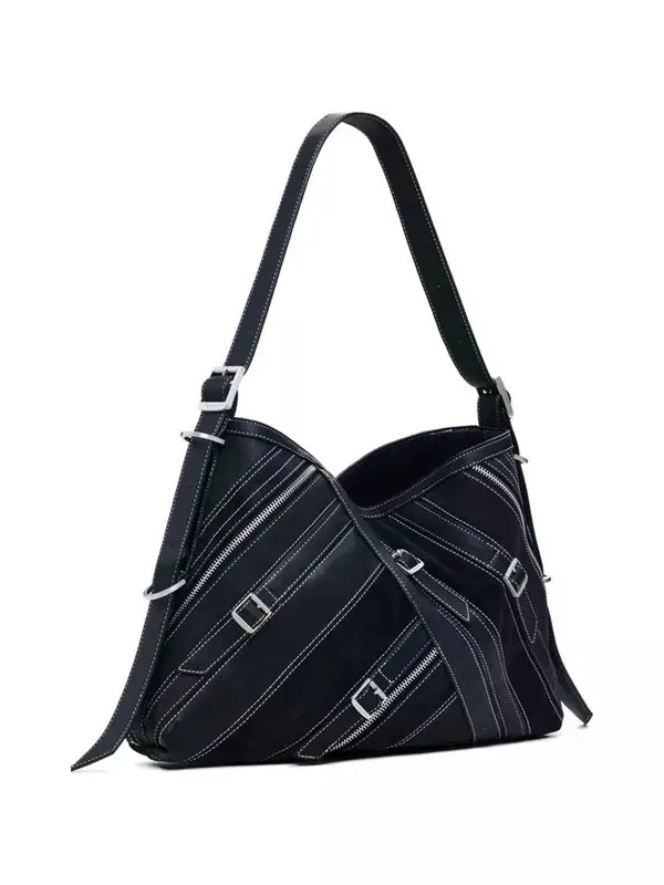 Desigual Diagonal-zip Buckle-accent Tote Bag
