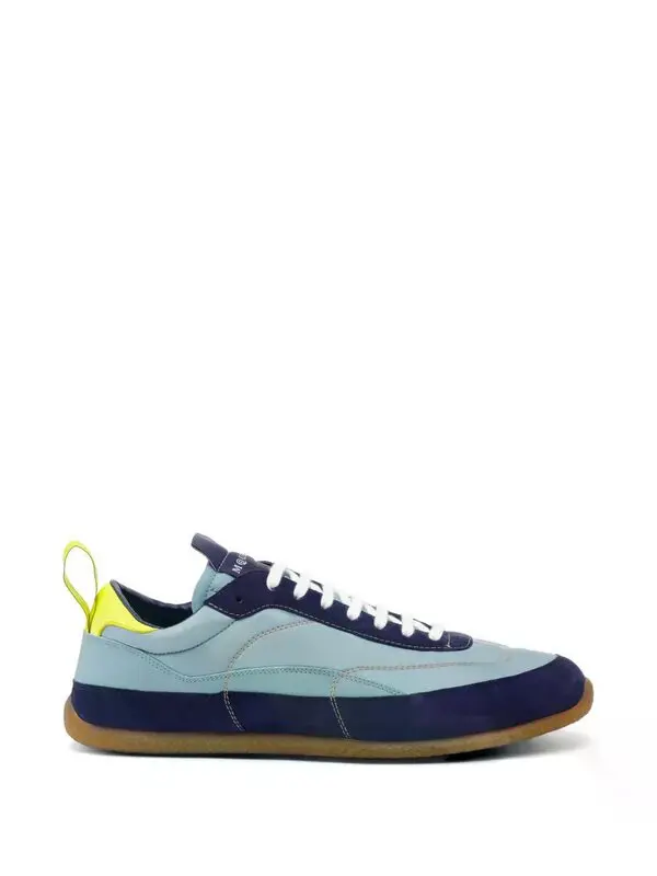 Alexander McQueen Ec1 Panelled Suede-trim Sneakers - Blue