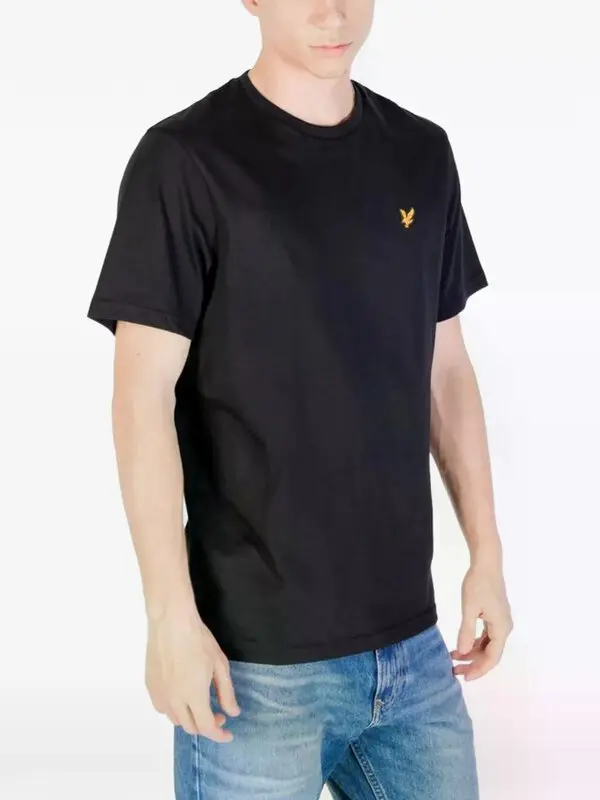 LYLE & SCOTT Embroidered-logo Cotton T-shirt - Black