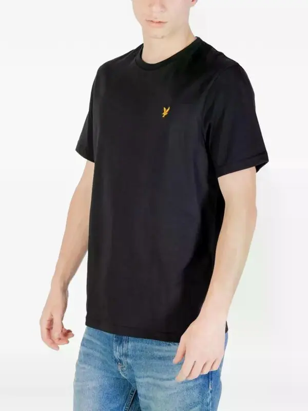 LYLE & SCOTT Embroidered-logo Cotton T-shirt - Black