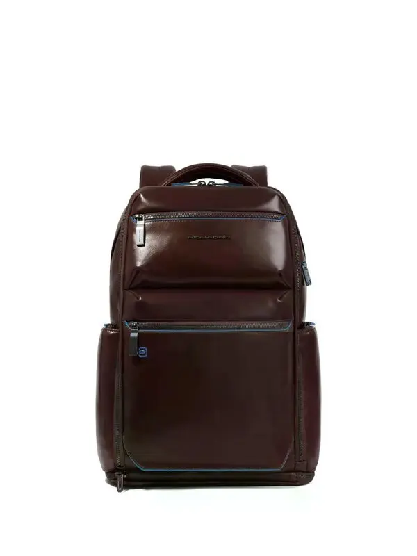 PIQUADRO Multi-pocket Laptop Backpack - Brown