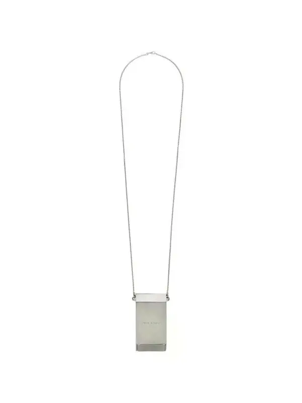 Rick Owens Portable Ashtray Necklace - Silver
