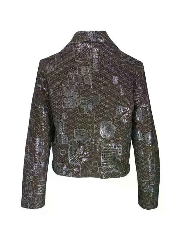 PETER COHEN Patterned Jacquard Jacket