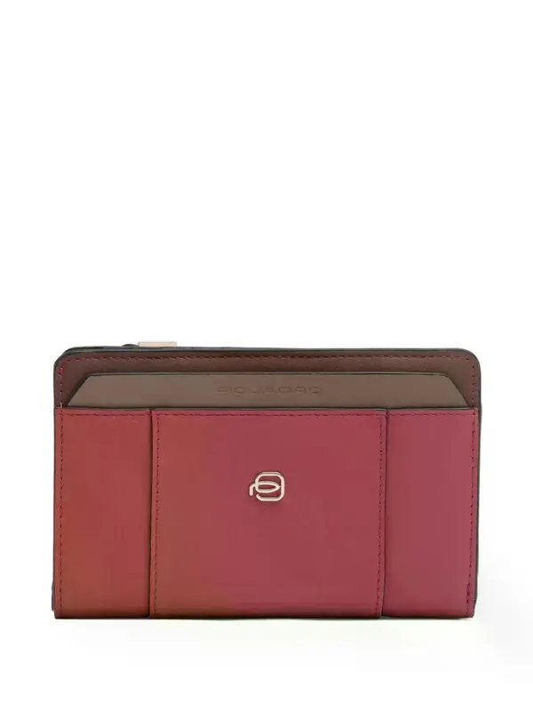 PIQUADRO Bifold Leather Wallet - Red