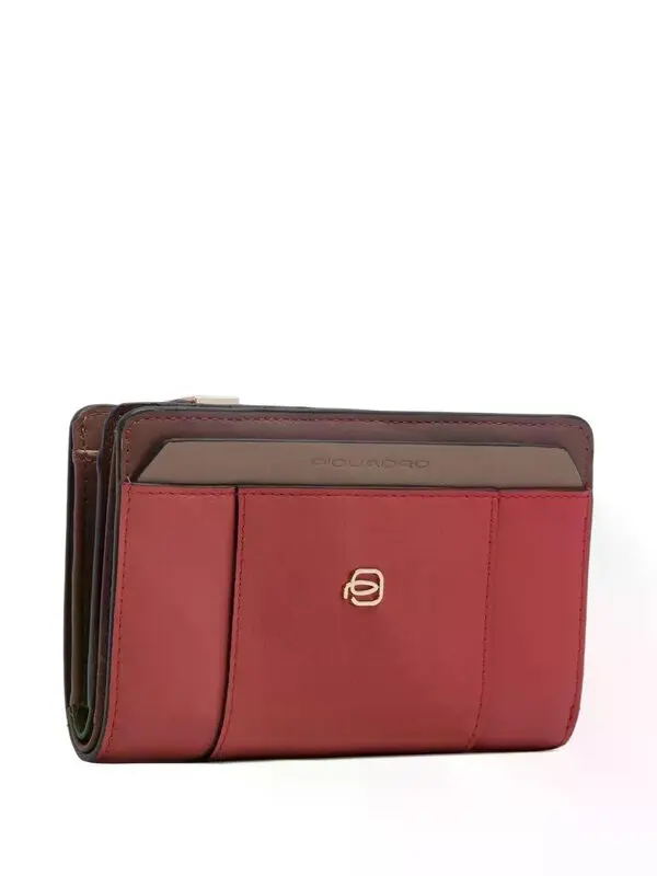 PIQUADRO Bifold Leather Wallet - Red