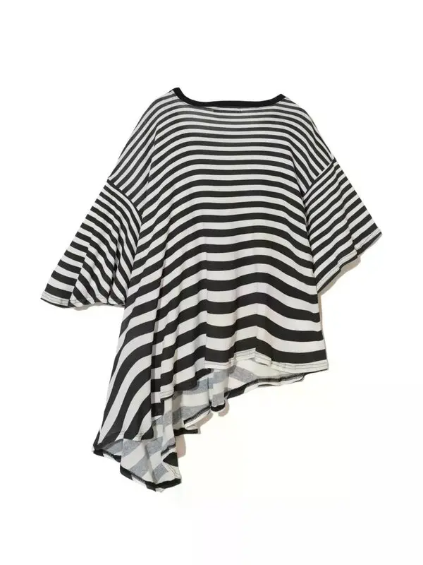 Undercover Striped Asymmetric T-shirt
