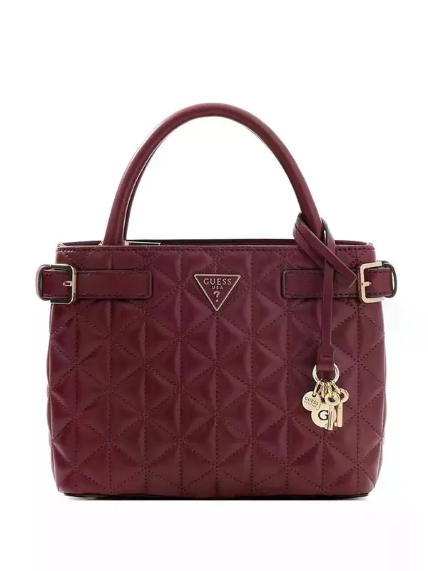 Guess Mini Paisleigh Quilted Tote Bag - Red