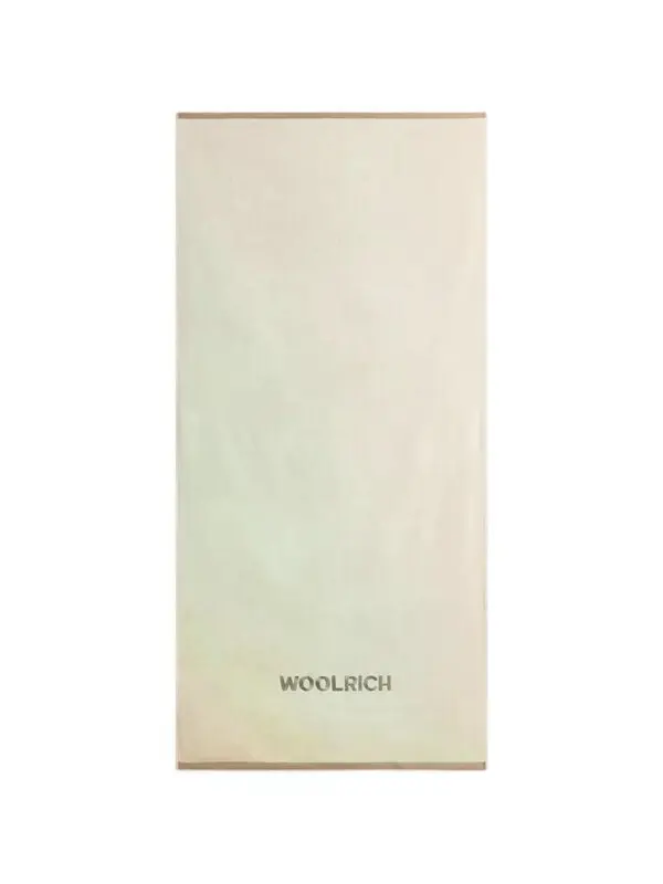 Woolrich Logo-embroidered Beach Towel - Neutrals