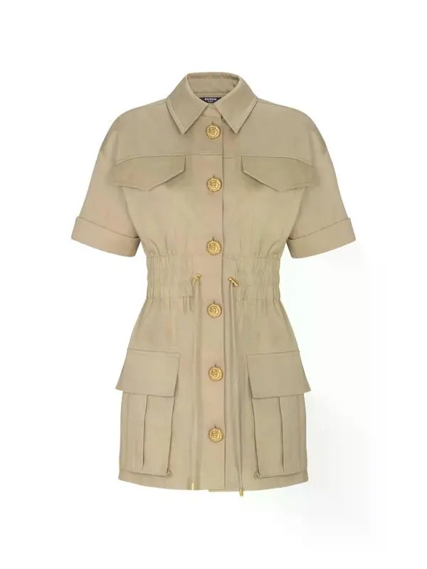 Balmain Four Pocket Button-up Dress