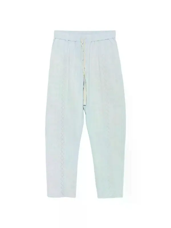 SEMICOUTURE Embroidered Trousers - Blue
