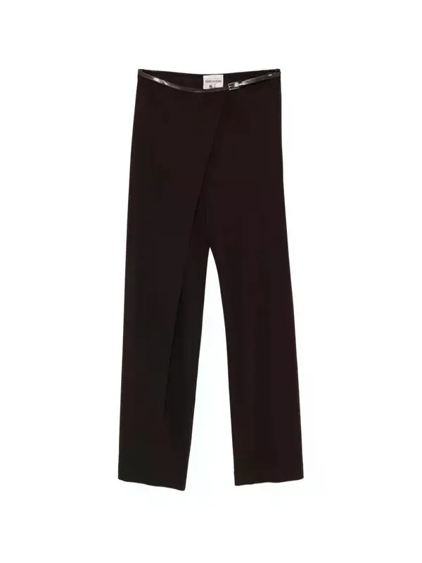 SEMICOUTURE Wrap-design Belted Trousers