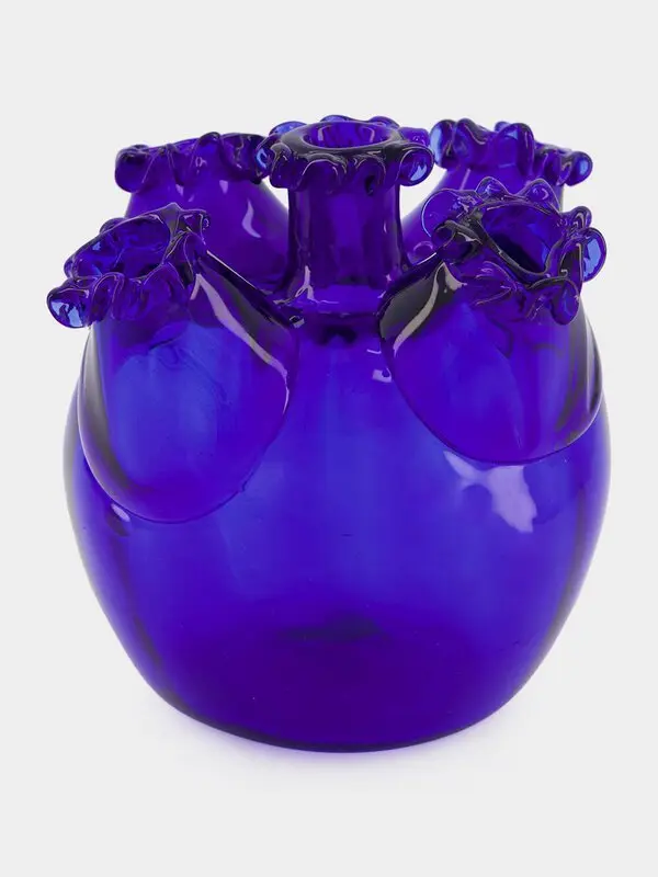 GORDIOLA Galatzo Glass Vase - Blue