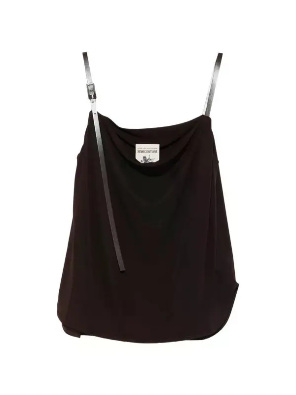 SEMICOUTURE Kayly Buckle-strap Top