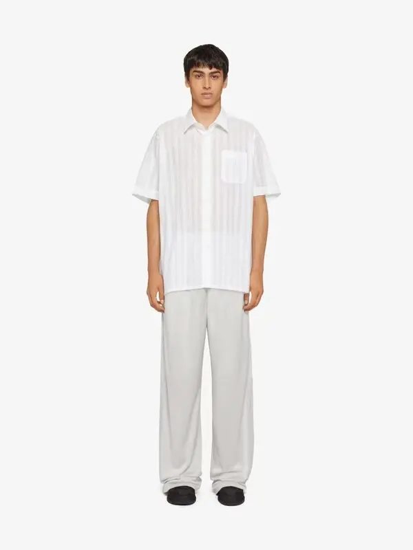 Givenchy Cotton Voile Shirt With Stripes - White