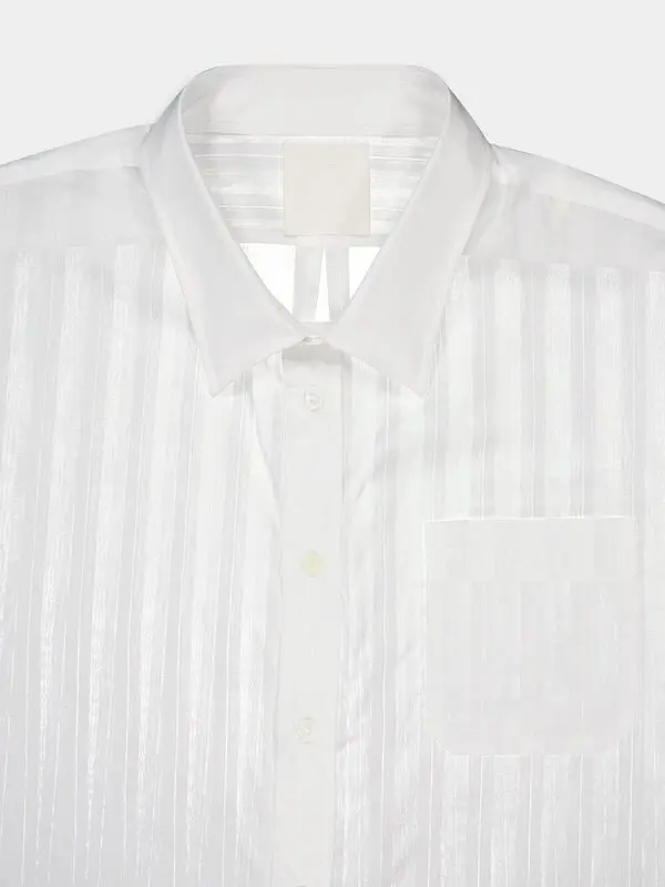 Givenchy Cotton Voile Shirt With Stripes - White