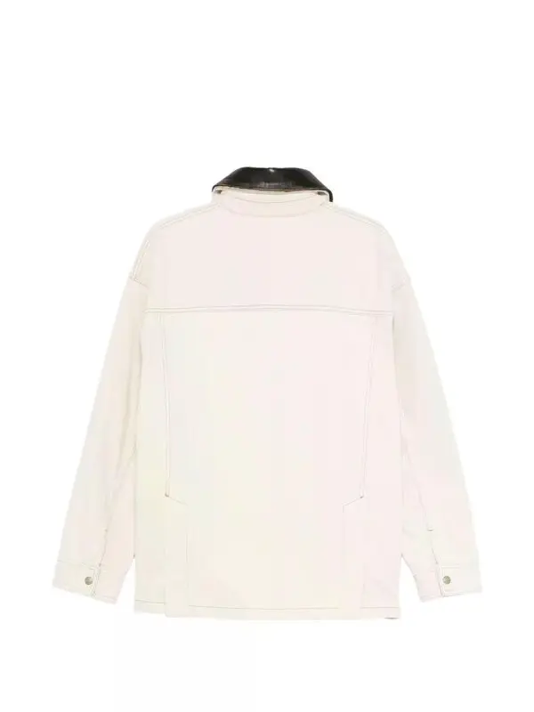 HALFBOY Leather-collar Denim Jacket