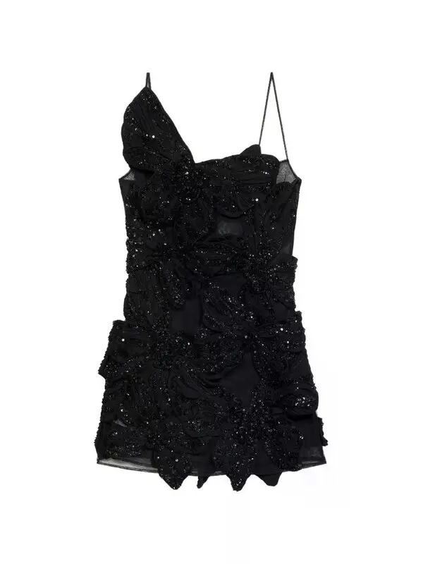 Blumarine Butterfly-embroidered Mini Dress