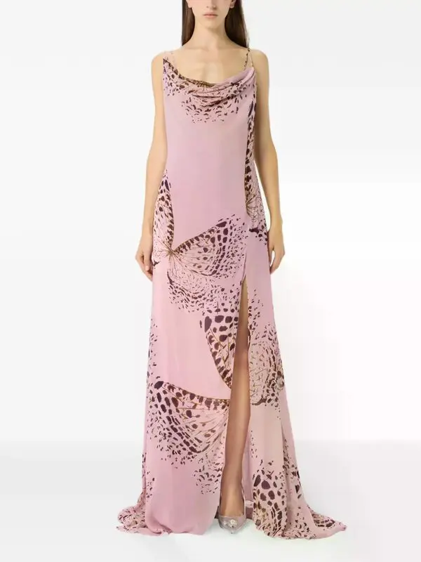 Blumarine Butterfly-print Maxi Dress