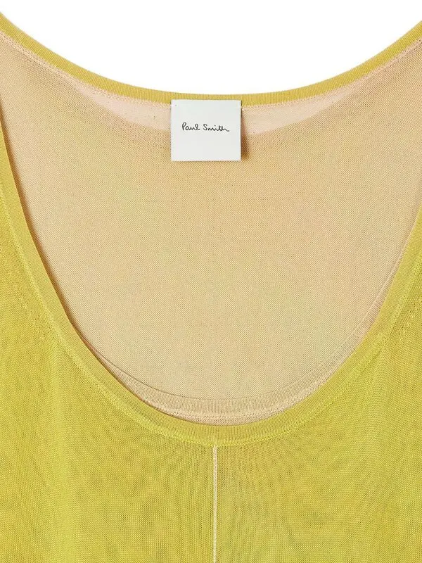 Paul Smith Double-layered Sleeveless Top - Yellow