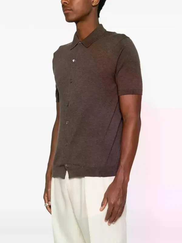 CENERE GB Short-sleeves Shirt - Brown