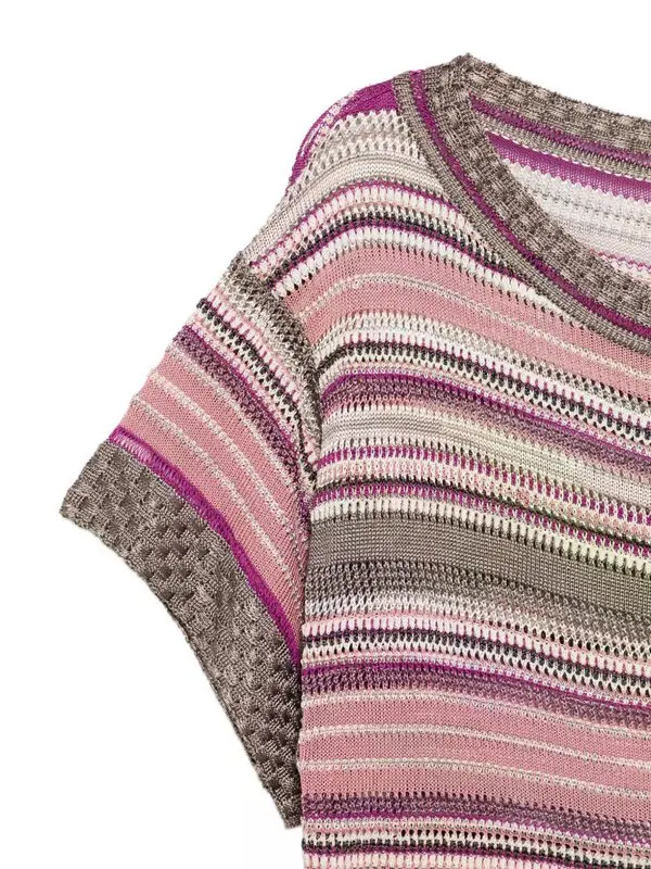 Missoni 2000s Striped Open-knit Top