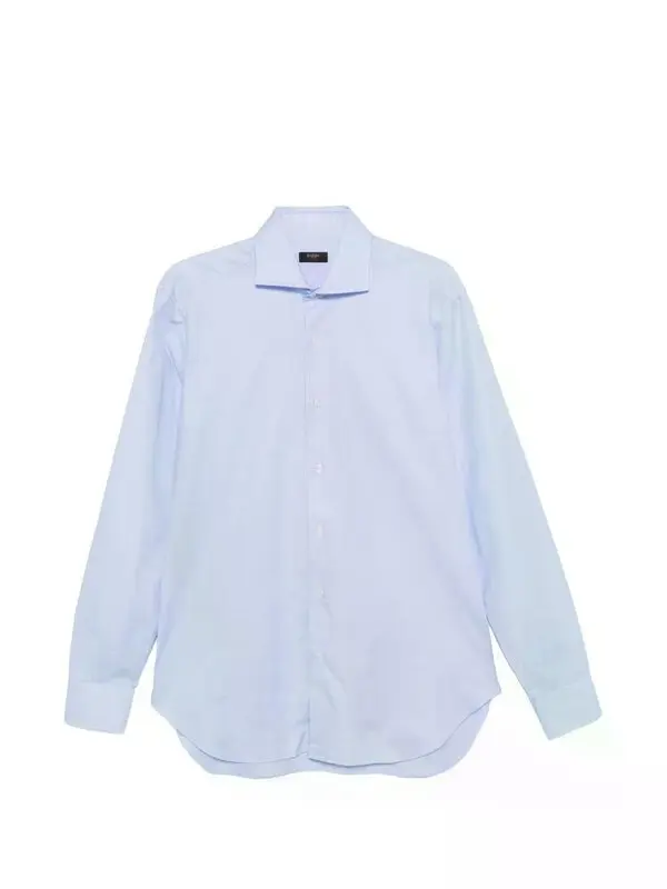 BARBA NAPOLI Spread-collar Shirt - Blue