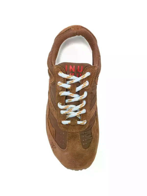 Inuikii Maliah Sky Suede-panelled Sneakers - Brown
