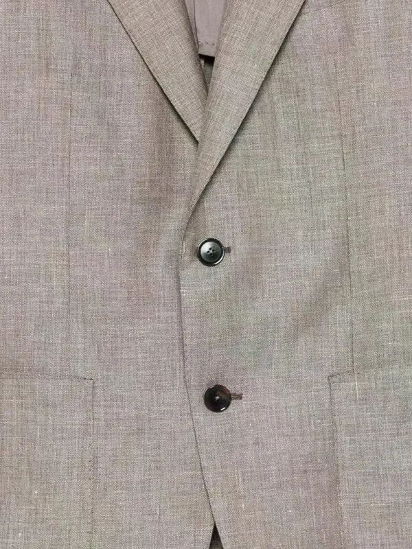 Caruso Button Blazer - Neutrals