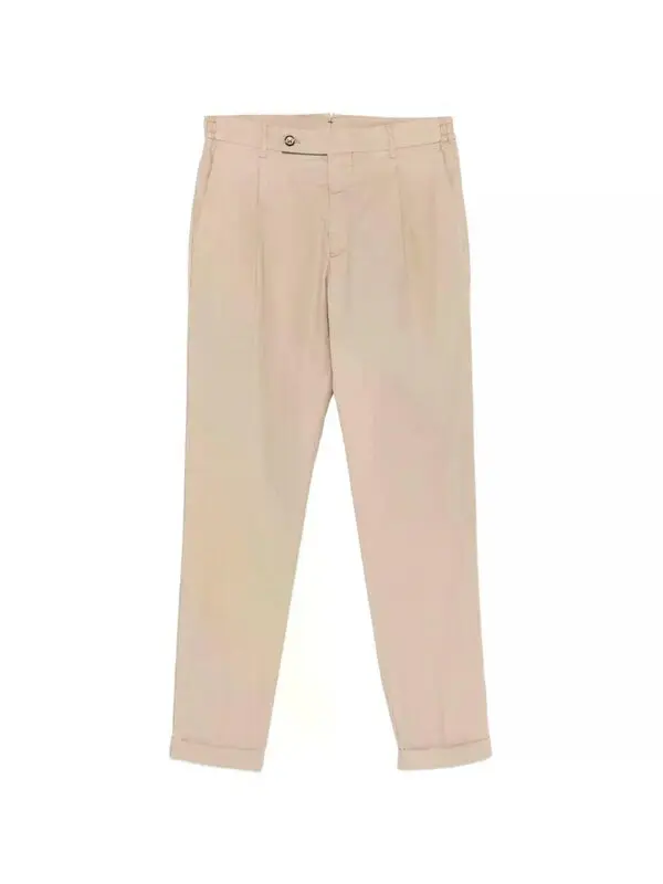 BERWICH Pleated Cuffed Trousers - Neutrals