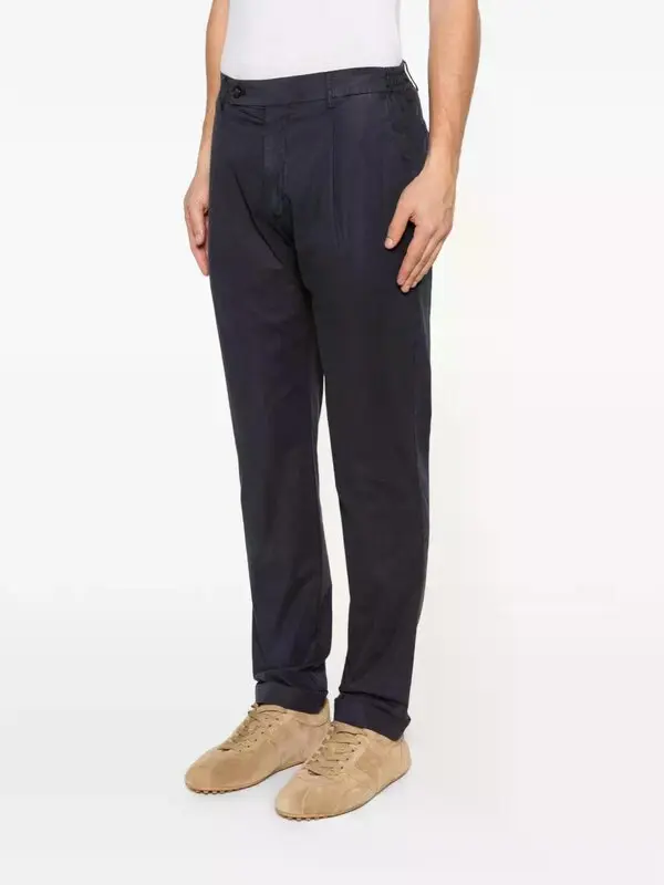 BERWICH Cuffed Pleated Trousers - Blue