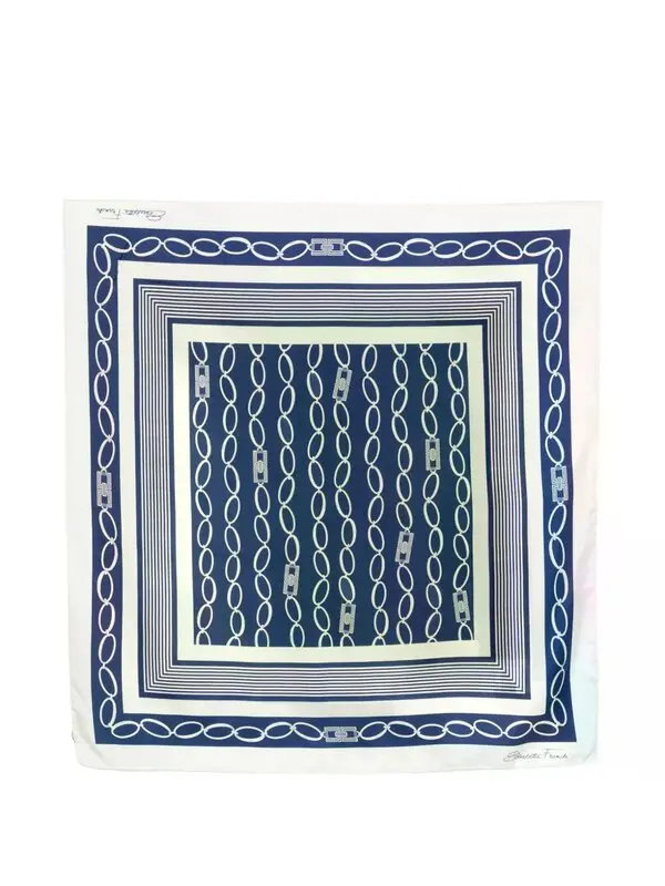 Elisabetta Franchi Print Scarf - Blue