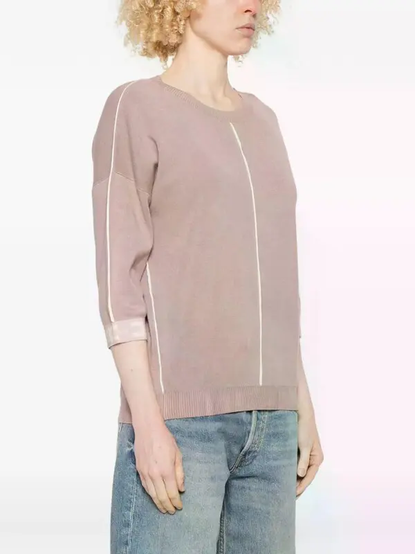 Elisabetta Franchi Logo-cuff Piped Sweater