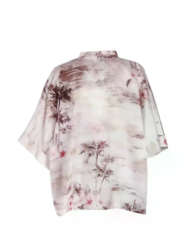 SHIRTAPORTER Palm-tree Print Blouse