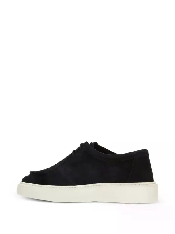 DOUCAL'S Suede Apron-toe Oxford Shoes