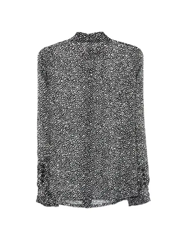 SAPIO Speckle-pattern Shirt - Black