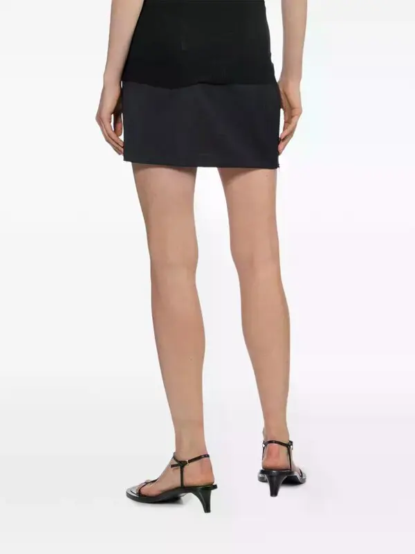 Paloma Wool Lumieti Pinstripe Mini Skirt With Zip Detail - Grey